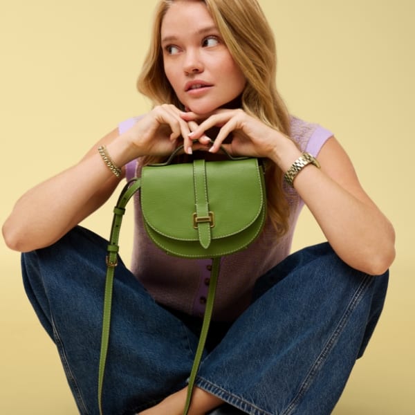 Raquel Three-Hand Date Green Croco LiteHide™ Leather Watch - ES5366 ...