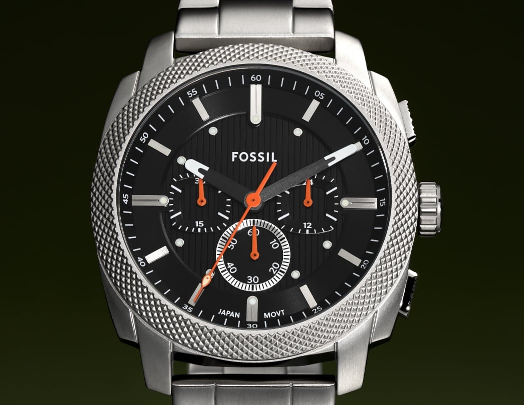 Machine Automatic Brown LiteHide™ Leather Watch - ME3254 - Fossil