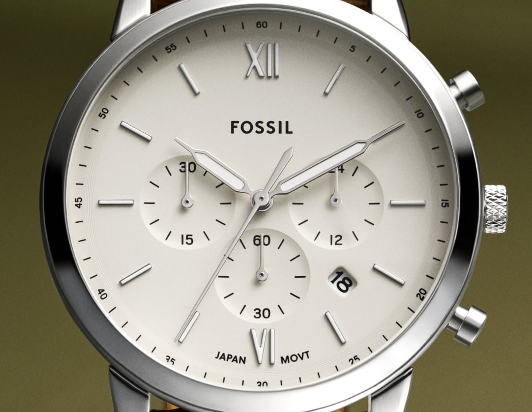 Neutra Chronograph Brown Leather Watch - FS5453 - Fossil