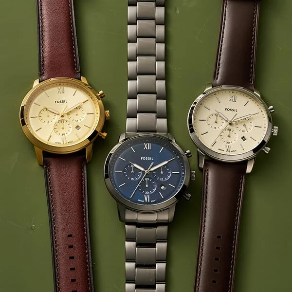 Minimalist Slim Three-Hand Black Stainless Steel Watch - FS5308 - Fossil