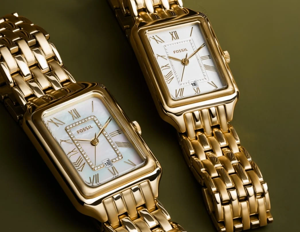 Raquel Three-Hand Date Gold-Tone Stainless Steel Watch - ES5220 - Fossil