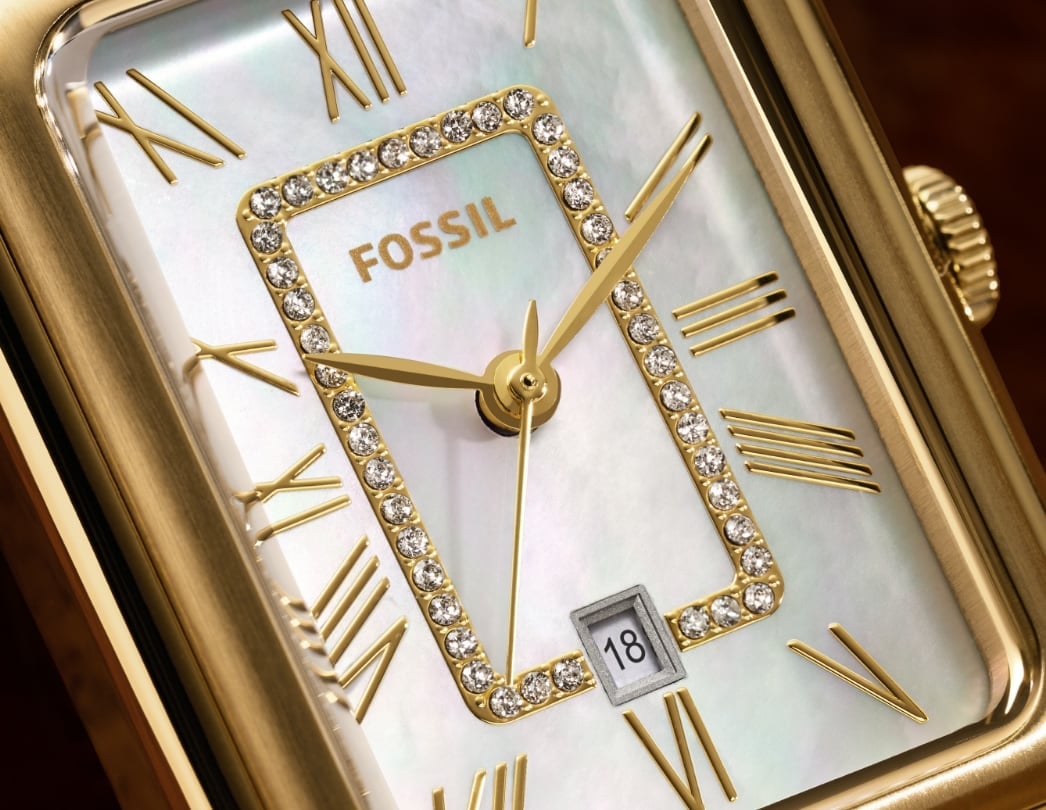 Raquel Three-Hand Date Gold-Tone Stainless Steel Watch - ES5220 - Fossil